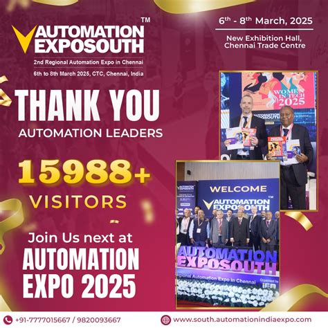 Automation Expo India Thank You Automation Leaders Automation Expo South 2025 Was A
