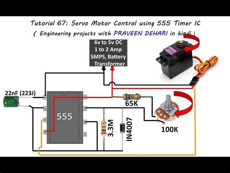 Servo Motor Control Using 555 Timer Ic Tutorial67 49 Off
