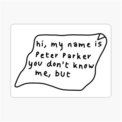 Peter Parkerspiderman Sticker By Ninouchkaart Redbubble