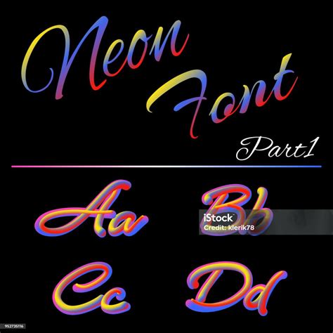3 차원 네온 글꼴을 지도 했다 액체 매트 둥근된 유형입니다 튜브 손으로 그린 글자입니다 다 색 자외선 색상입니다 번 득 임 함께 거품 글꼴의 3d 렌더링 컴퓨터 글자에