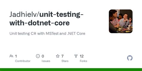 Github Jadhielvunit Testing With Dotnet Core Unit Testing C With