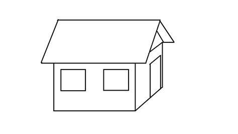 Как нарисовать домик карандашом поэтапно для детей