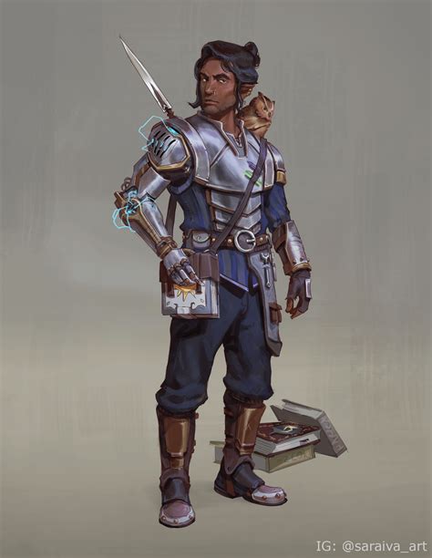 Art Oc Sethan Tresdel The Half Elf Artificer Rdndart