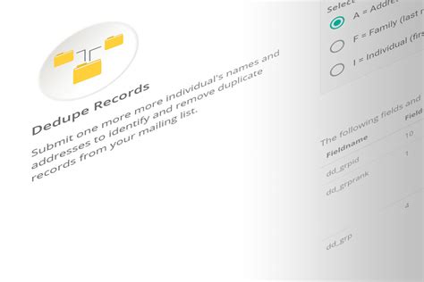 dedupe records services