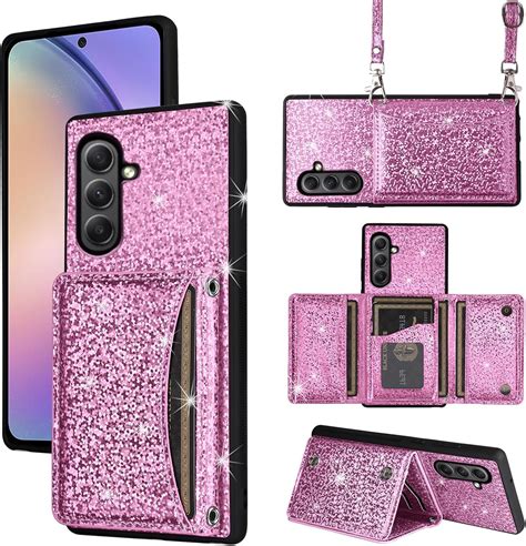 Amazon Com Furiet Wallet Case For Samsung Galaxy A G With Shoulder Strap Card Slots Thin