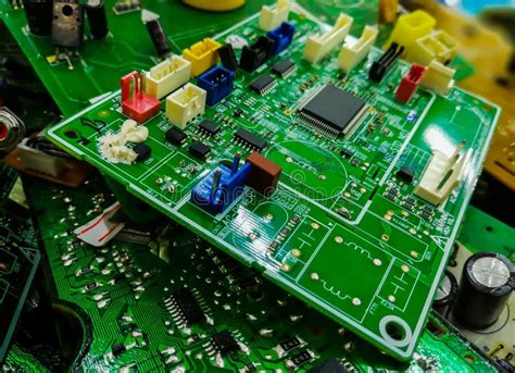 Computer Chip Circuit Board Semiconductor Electronics Industry Electrical Equipment Stock