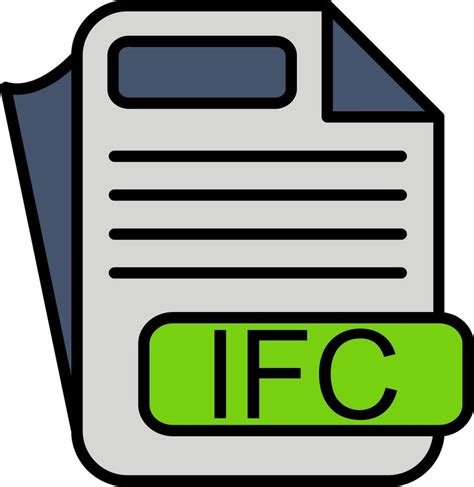 Ifc File Format Line Filled Icon 53801809 Vector Art At Vecteezy