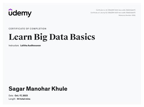 Learned About Big Data On Platform Udemy Sagar Khule Posted On The Topic Linkedin