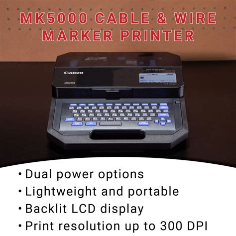 Canon Usa On Linkedin Mk5000 Cable And Wire Marker Printer