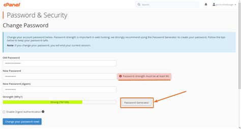 How To Reset CPanel Password Via CPanel
