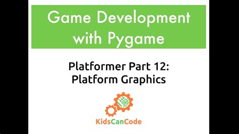 Pygame Platformer Part 12 Platform Graphics Youtube