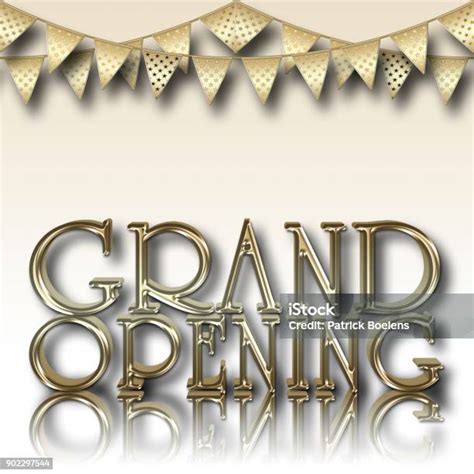 스톡 일러스트그랜드 오프닝 복사 공간 3d 그림 그라데이션 배경 0명에 대한 스톡 사진 및 기타 이미지 0명 3차원 형태 Publicity Event Istock