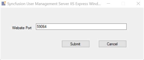 Installation And Deployment Of The Syncfusion User Management Server