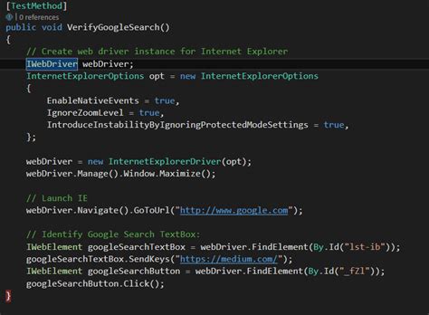 Selenium Web Driver C — Test Automation Setup By Tarun Babbar Medium