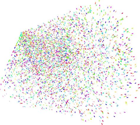 Abstract Colored Motion Particle Or Random Shape Pattern Geometric Wallpaper Concept