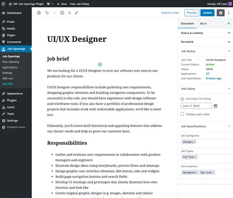 Wp Job Openings Job Listing Career Page And Recruitment Plugin