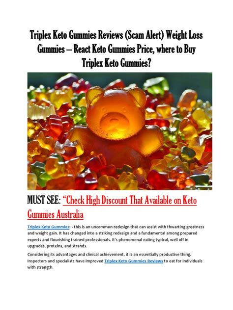 Triplex Keto Gummies Reviews Pdf Low Carbohydrate Diet Ketogenic Diet