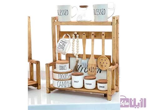 استند چوبی مخصوص آشپزخانه فروشگاه رزین مارکت