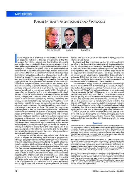Pdf Future Internet Architectures And Protocols