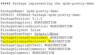 Pythongo Poetry Noassertion Is Displayed For