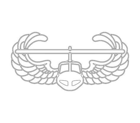 Army Air Assault Badge Svg Dxf Etsy