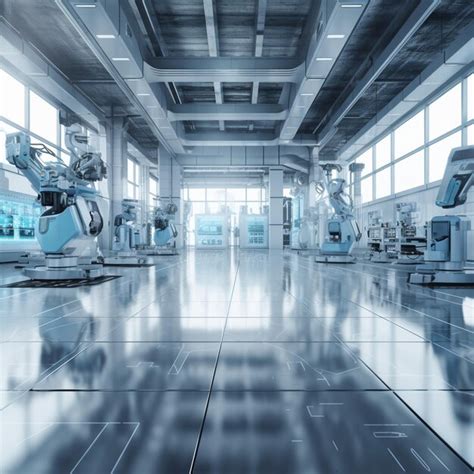 Premium Ai Image Hightech Manufacturing Facility With Advanced Robotics And Automation Technology