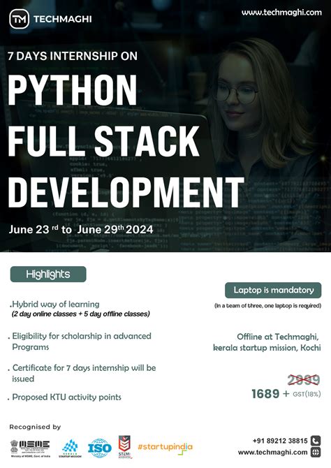 7 day internship on python full stack development techmaghi