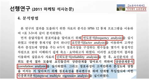논문 통계분석 선행연구 분석 And 따라하기 네이버 블로그