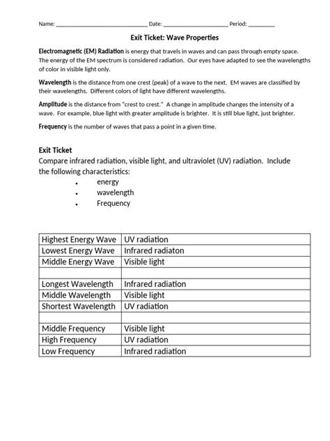 Wave Properties Science 102623 Pdf