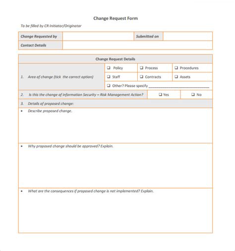 Change Request Samples Sample Templates Change Request Samples Sample Templates
