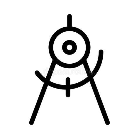 Compass Vector Thin Line Icon Stock Vector Illustration Of Instrument
