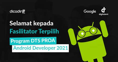 pengumuman fasilitator terpilih program dts proa android developer 2021 dicoding blog
