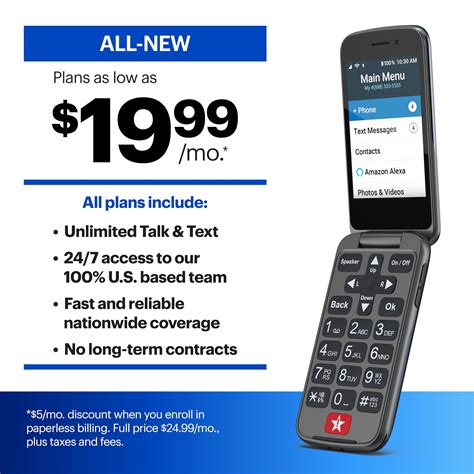 Lively Jitterbug Flip2 Cell Phone For Seniors Red