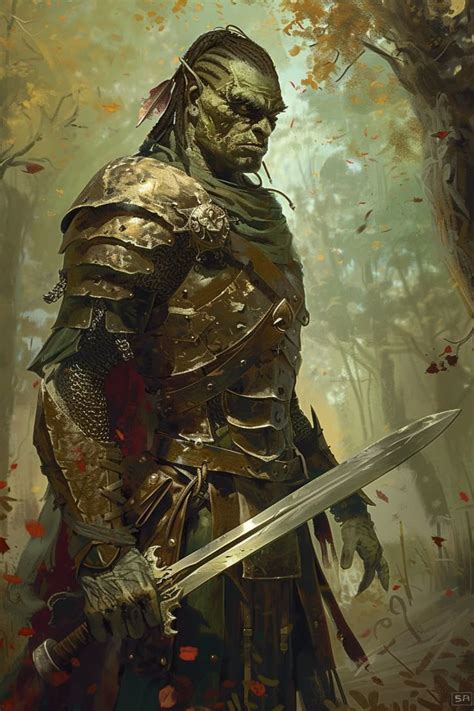 Half Orc Paladin 5e Dandd Guide Orc Paladin Art Orc Paladin Dnd Orc