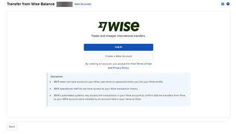 Transfer From Wise Balance