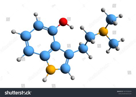 3d Image Psilocin Skeletal Formula Molecular Stock Illustration 1657028269 Shutterstock