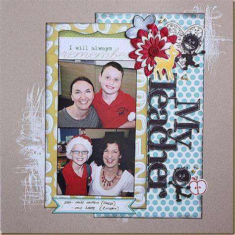 Two People Are Posing For A Picture In A Scrapbook With The Words Happy Birthday Written On It