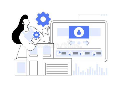 Water Contamination Detection System Abstract Concept Vector Illustration Stock Vector