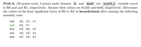 Solved Prob 6 20 Points Total 5 Points Each Assume A And