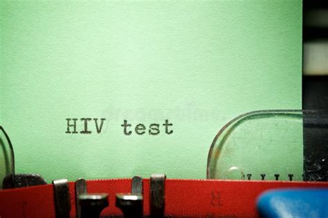 Hiv Test Text Stock Photo Image Of Review Phrase Paper