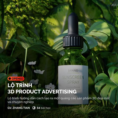 3d blender product advertising