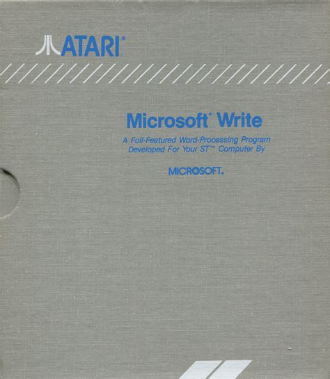 Microsoft Write Software Computing History