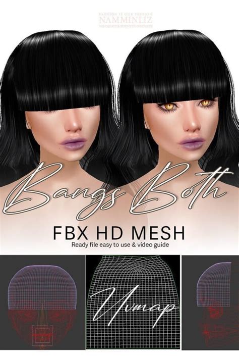 Bangs Hd Mesh And Opacity Xmf Fbx Namminliz