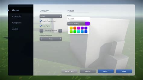 unified settings and game options ui