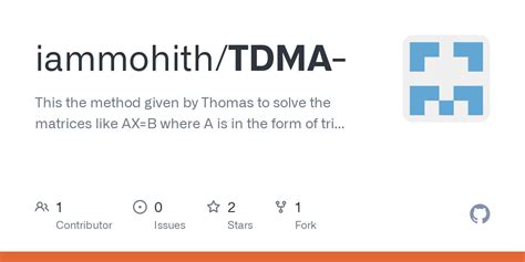 Github Iammohithtdma This The Method Given By Thomas To Solve The