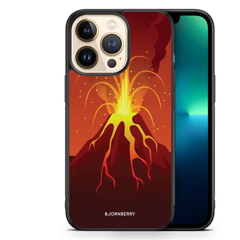 Iphone 13 Pro Skal Teknad Vulkan Bjornberry