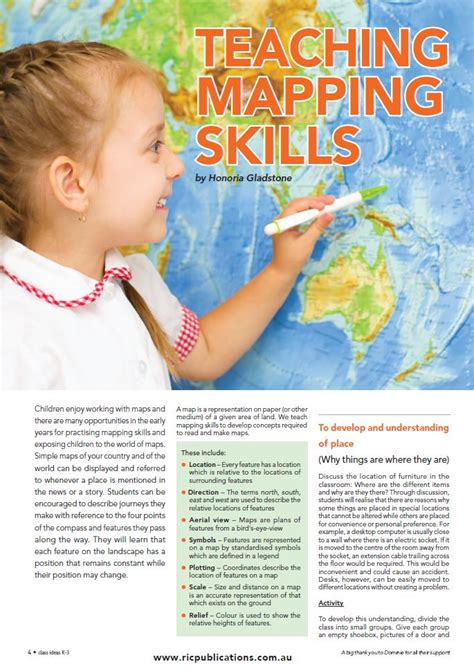 Developing Mapping Skills Ric Publications