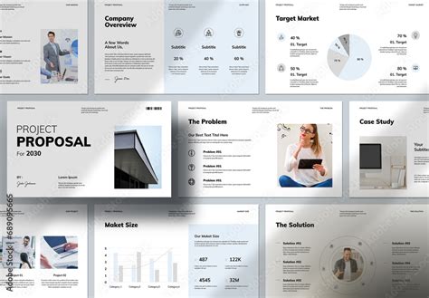 Project Proposal Layout Stock Template Adobe Stock