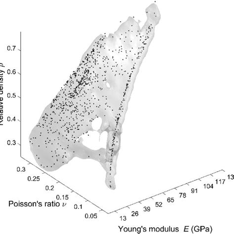 Effective Elastic Properties And Relative Density Of Training Data