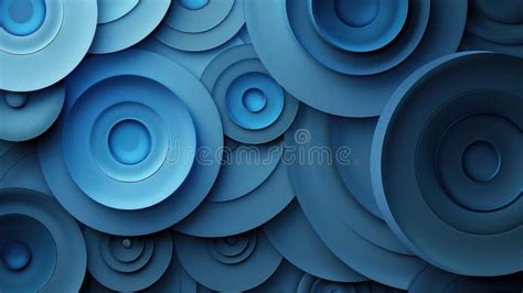 A 3d Render Of Abstract Overlapping Geometric Shapes In Various Shades